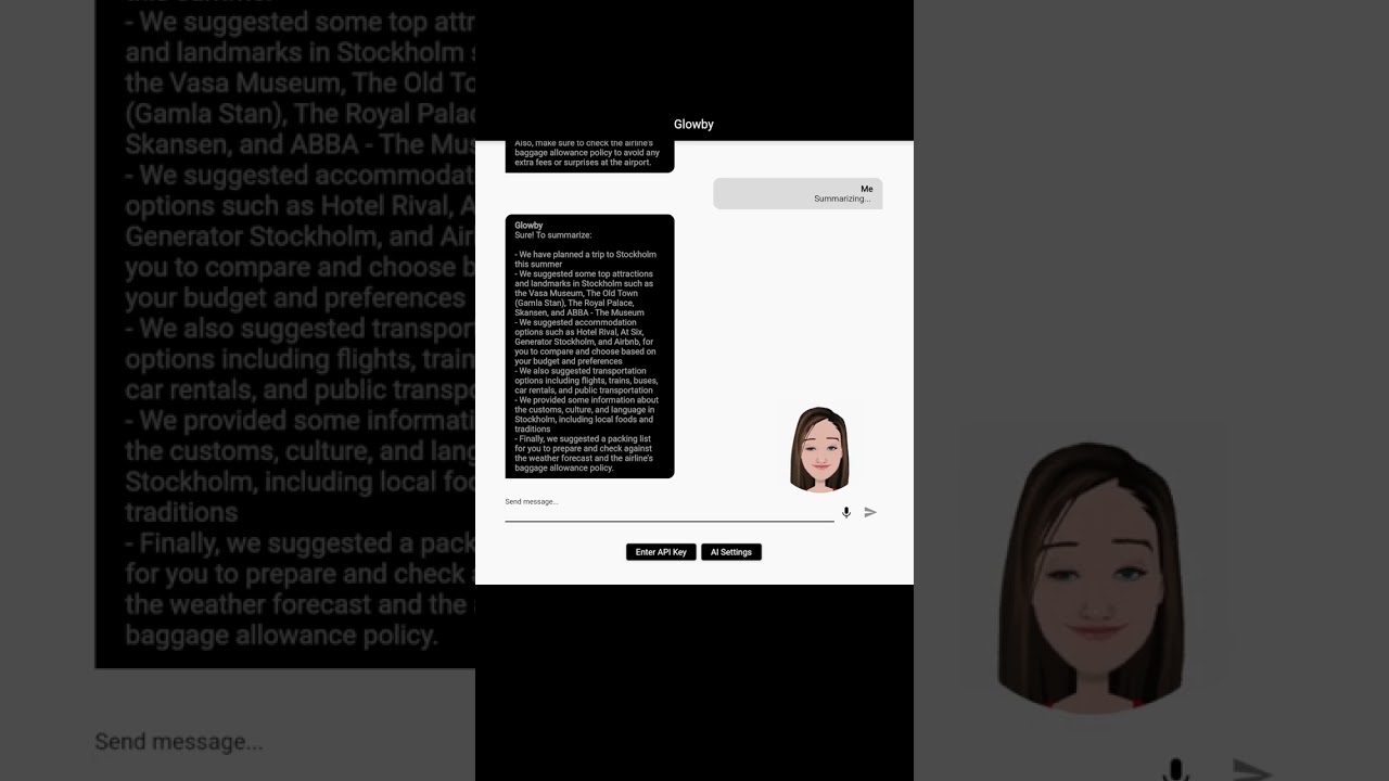 Planning a trip to Stockholm this summer with Glowby 🧠