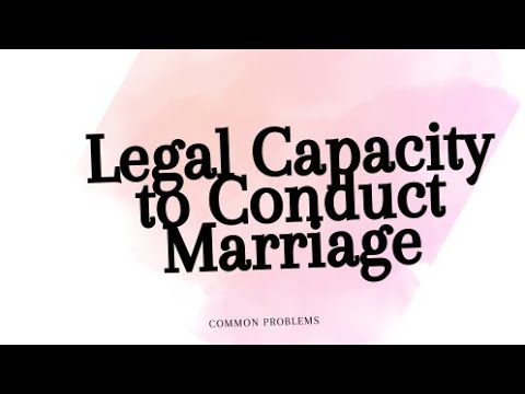 LEGAL CAPACITY COMMON PROBLEMS