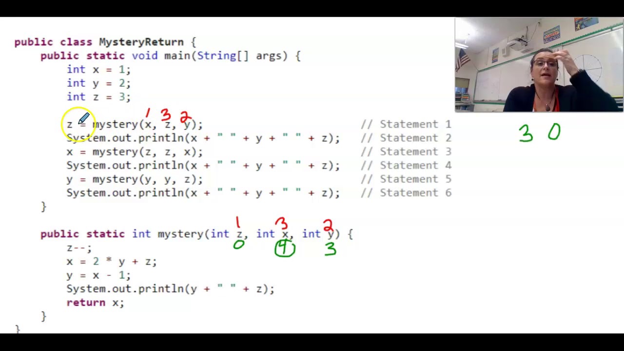 Code tracing with a return method (AP CSA)