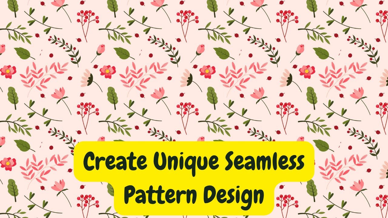 Create Unique Seamless Pattern Design in Illustrator | Elegant Floral Pattern Background