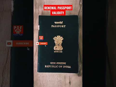 Validity For Passport Renewal | #passport #passport_validity #shorts #shortvideo #pardesiflight |