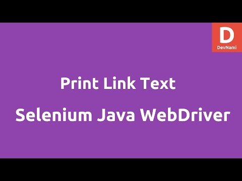 Learn Print link names on page using Selenium Webdriver - Mind Luster