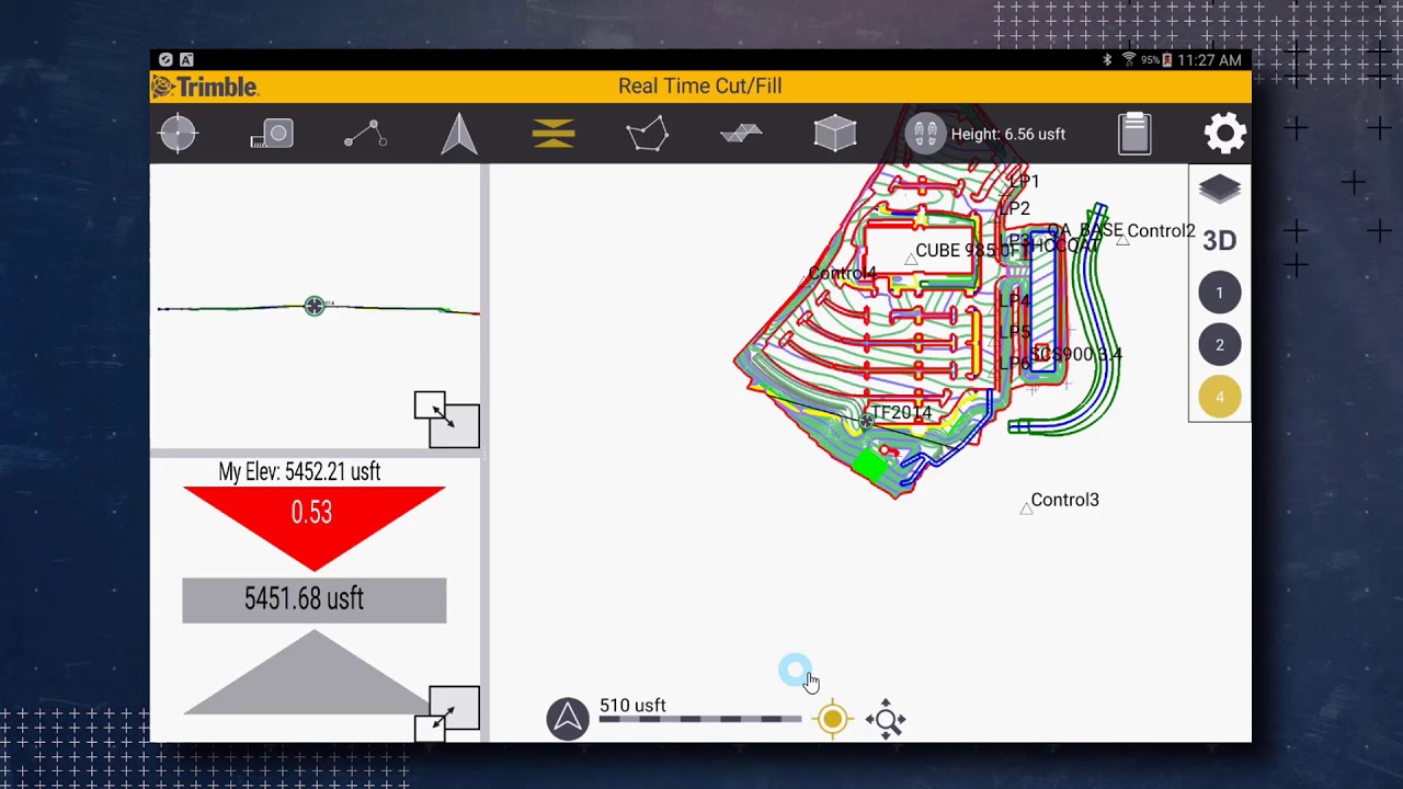 Trimble SitePulse: Main Screen Overview