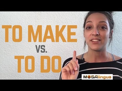 Make ou do en anglais : comment et quand les utiliser en anglais