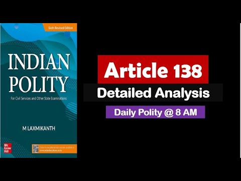 IP5 - Article 138 of Indian Constitution | Daily Indian Polity at 8 - AM for UPSC 2024