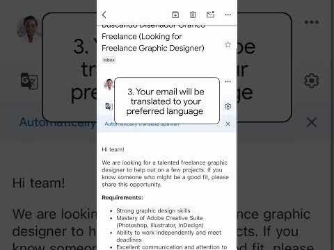 Translate emails to your preferred language instantly with the official #Gmail app 💡 #Shorts