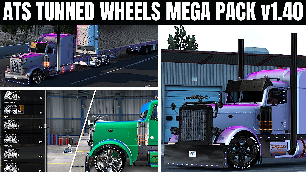 LEGENDARY PACK WHEELS RIMS TIRES | American Truck Simulator v1.40 1.0 - ATS