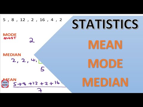 How to find mean mode and median