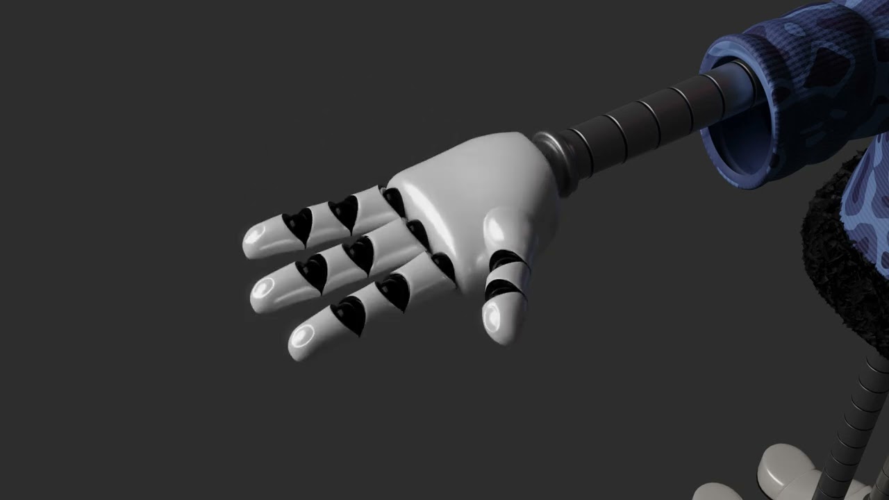 Murder Drones - Blender - Worker drone hand rig test