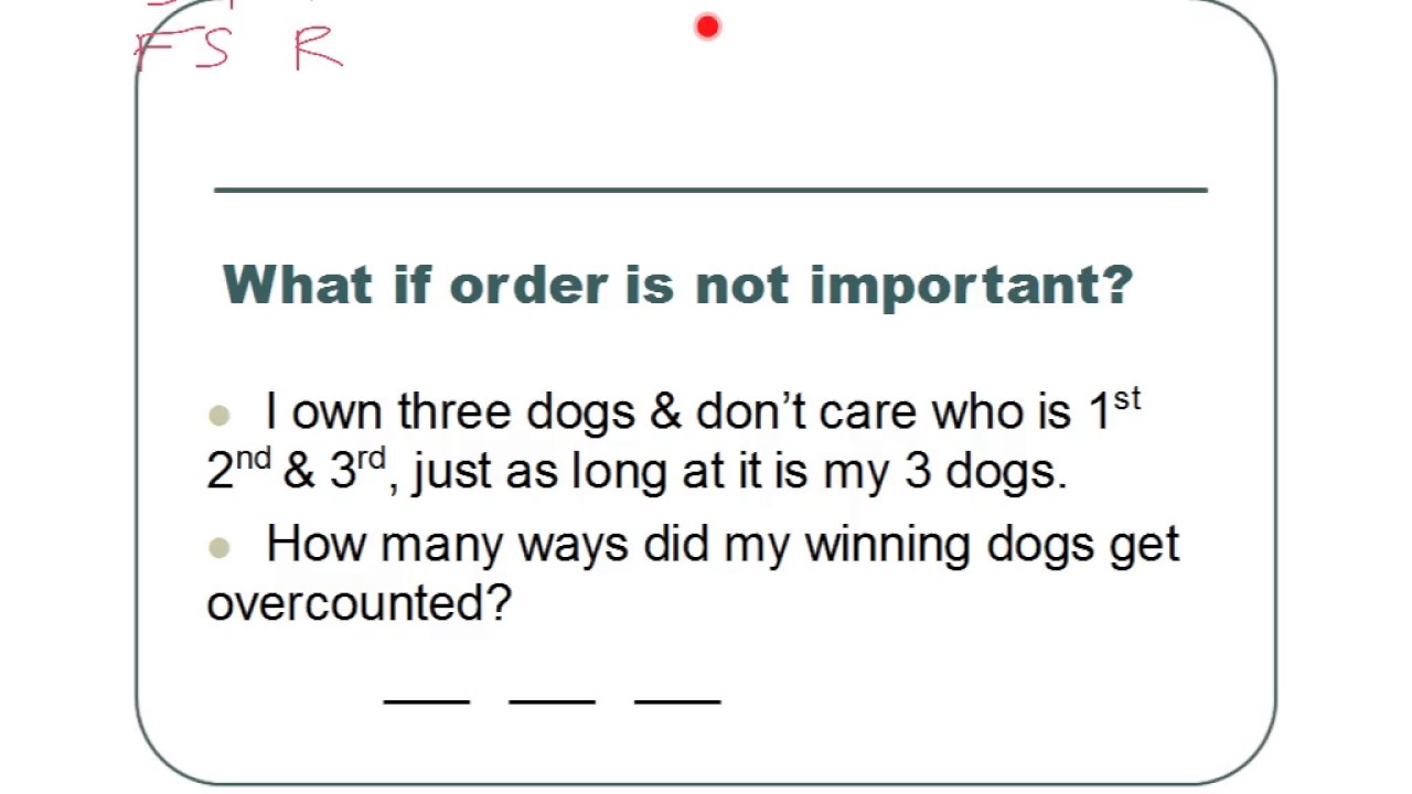 PreCalc - 9.1 Basic Combinatorics