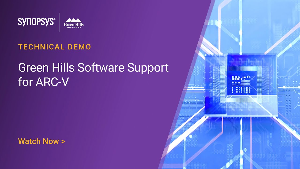 Green Hills Software Support for ARC-V | Synopsys