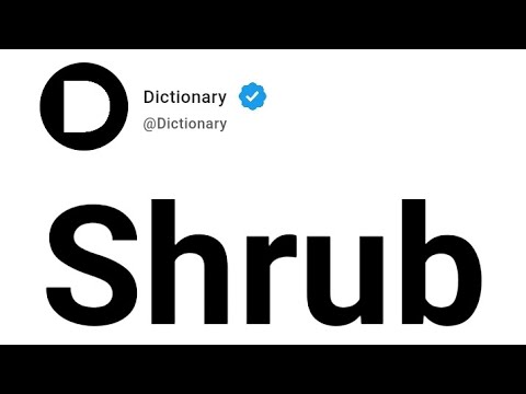 Shrub Meaning In English