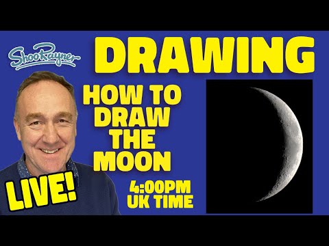 How to Draw the Moon – Live | Shoo Rayner