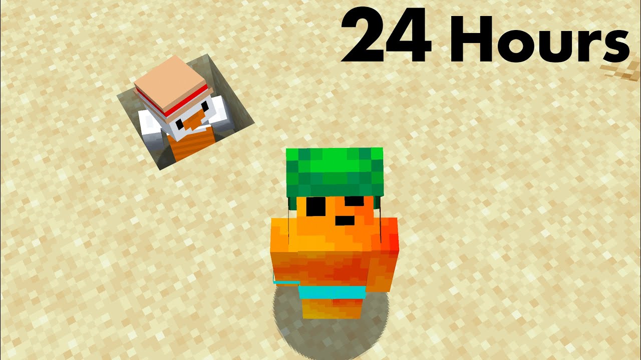 Playing Minecraft for 24 Hours Straight (part 2)