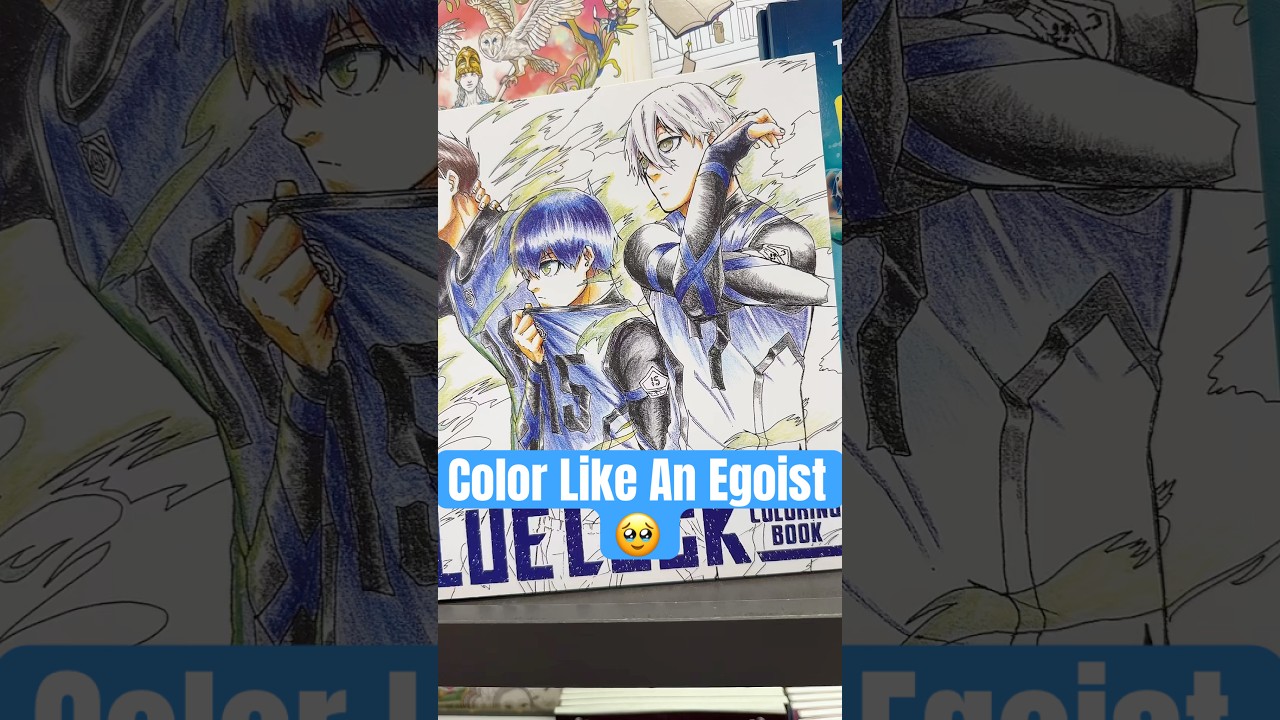 Blue lock coloring book😭 #bluelock #anime #shorts #bllk #isagi #nagi #shidou #unboxing #sae #fyp