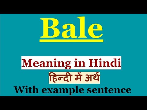 Bale Meaning in Hindi || Bale Ka Hindi Me Arth|| Daily English Vocabulary
