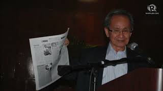 WATCH: Former students, colleagues pay tribute to veteran journalist Luis Teodoro