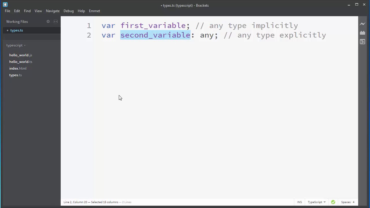 Any Type in TypeScript - TypeScript Tutorial