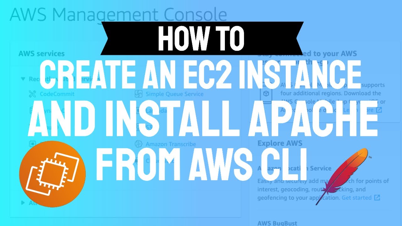Create an EC2 Instance & Install Apache, all from the AWS CLI in CloudShell!