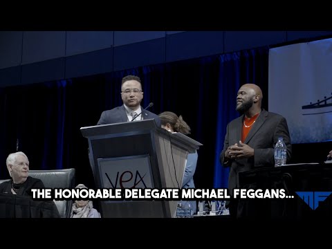 2024 Virginia Education Association Rookie of Year & Legislative Champion award presentation