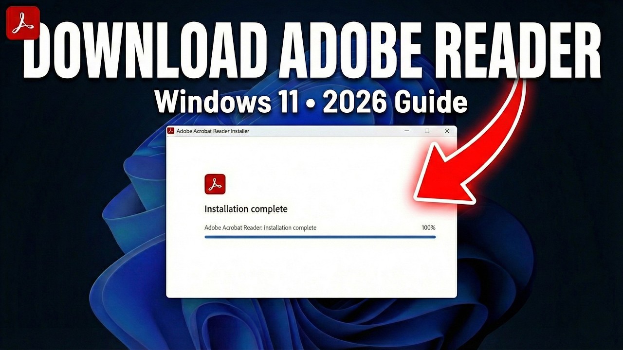 How to Download Adobe Acrobat Reader Free on Windows 11/10 (2026 Method)