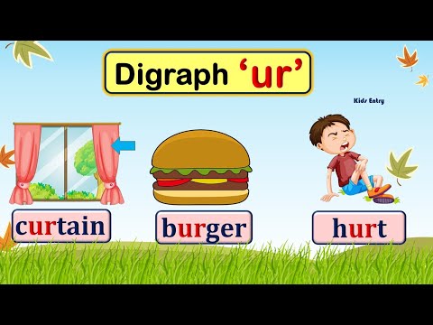 UR Digraph | UR Sound Words | ur words | Phonic ur | Read and Learn Digraph ur - Kids Entry