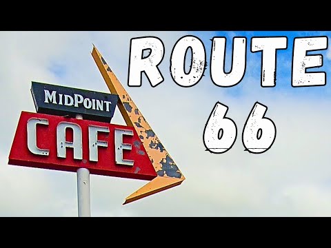 Discovers the Midpoint of Route 66 in Adrian, Texas