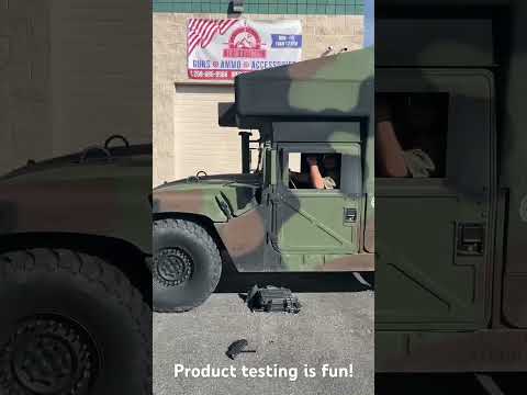 Product testing with a HMMWV Ambulance! Will it crush???