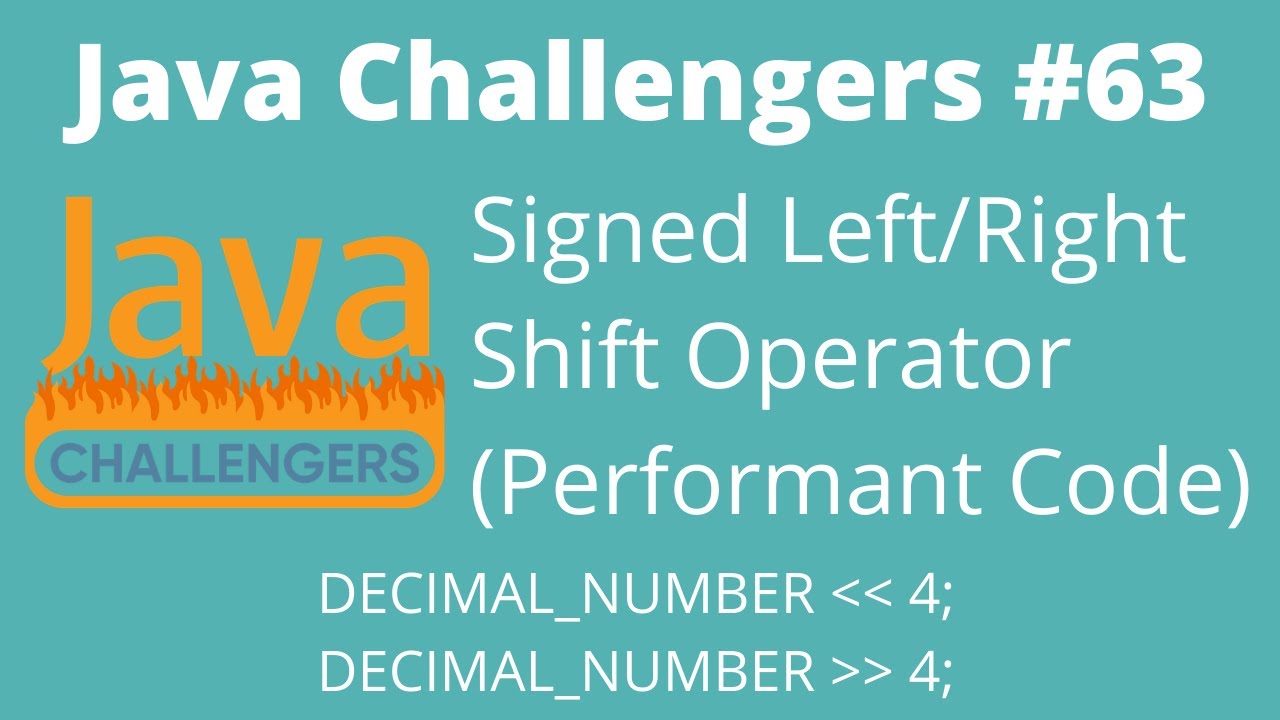JC #63 - Signed Left and Right Shift Operator in Java