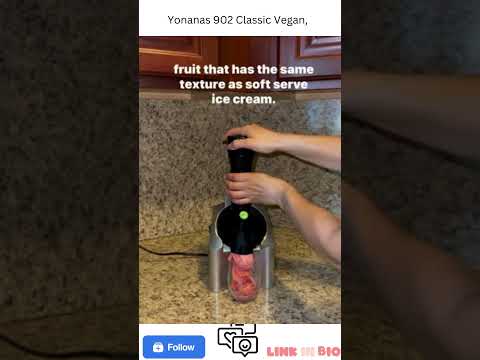 Yonanas 902 Classic Vegan, Dairy-Free Frozen Fruit Soft Serve Maker, Includes