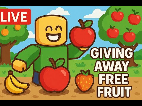 🔴LIVE Giving Away Fruits To Viewers... 💎(Grow a Garden)