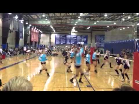 Kayla Simmons #9, 5'9" left handed setter, 2014 grad