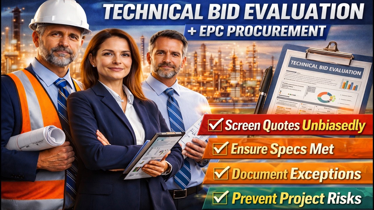 Technical Bid Evaluation Masterclass for EPC Engineers & Project Managers