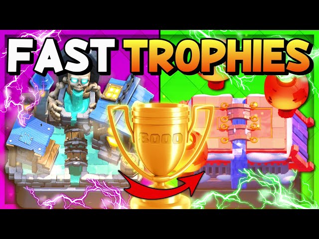 How to push trophies quickly in Clash Royale