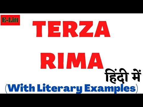 TERZA RIMA (Stanza Form)