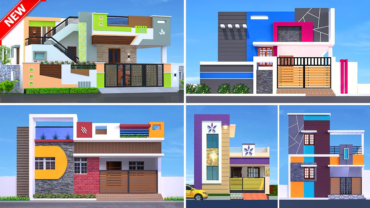 Top 30+ Modern Small house Front Elevation Designs 2021 | Single Floor House Design in Village