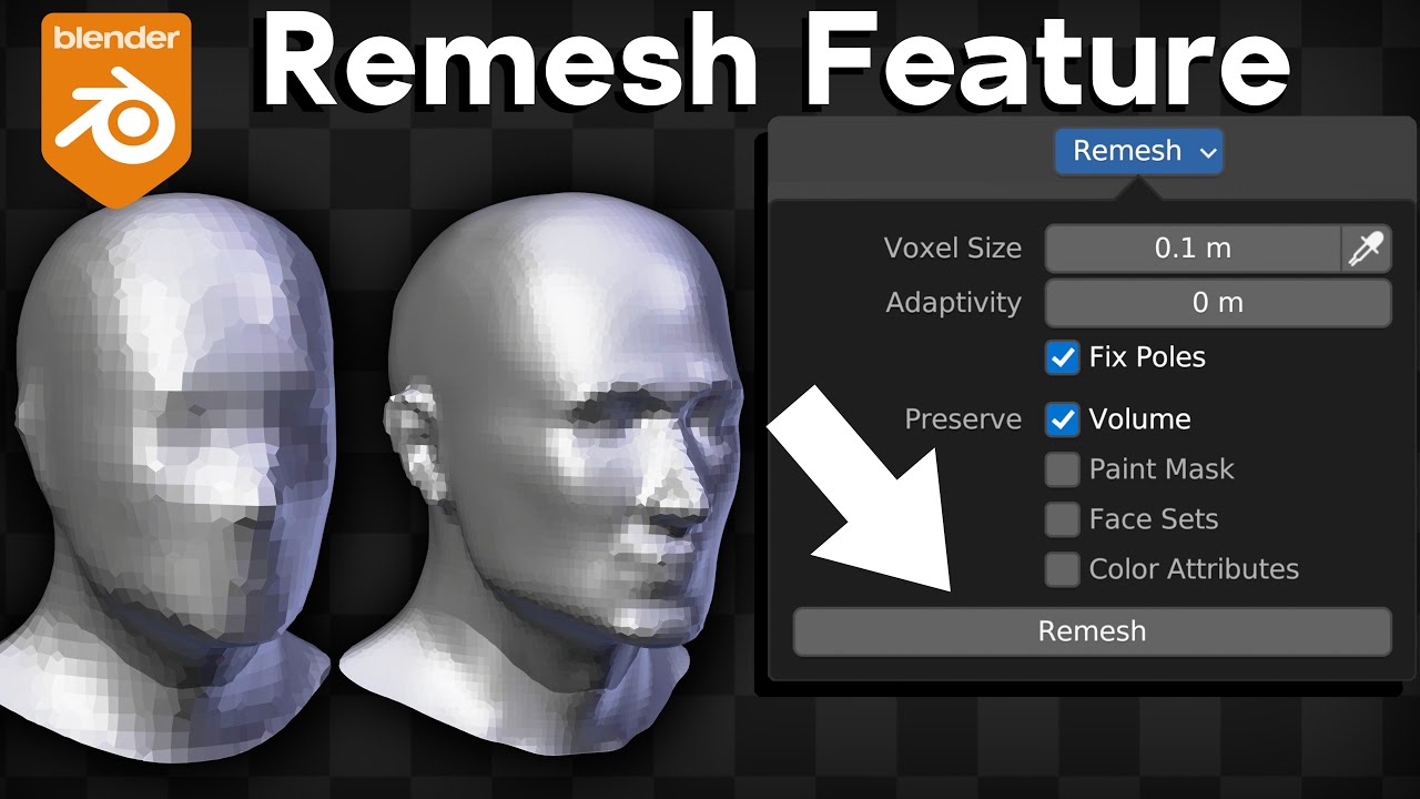How to Use Blender's Sculpting Remesh Feature (Tutorial)