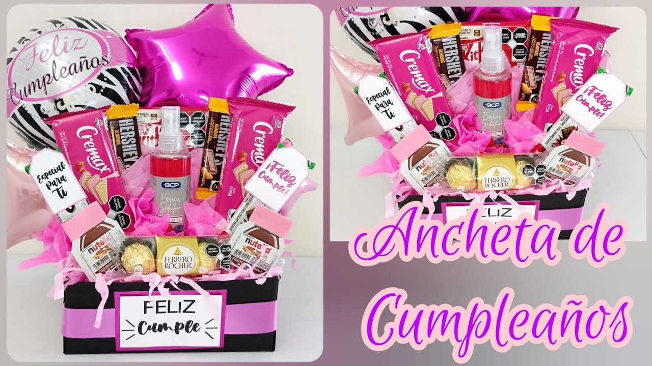 Ancheta de Cumpleaños* Diy arreglo de dulces* Regalo de cumpleaños Fácil* Cómo pegar 2 globos foil