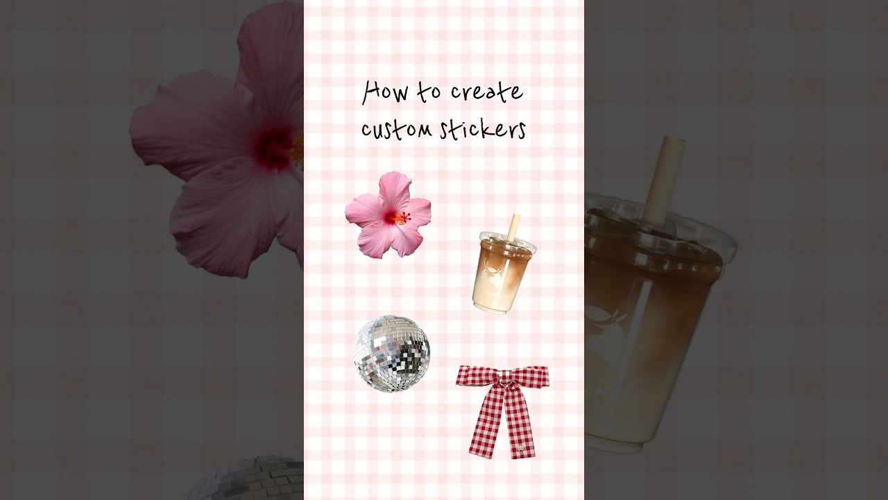 How to create custom stickers from Pinterest🫧🎀🍰 #howto #pinterest #customstickers #fyp #explore