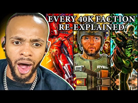 Every Single Warhammer 40k (WH40k) Faction Re-Explained Reaction | Part 1 @Bricky