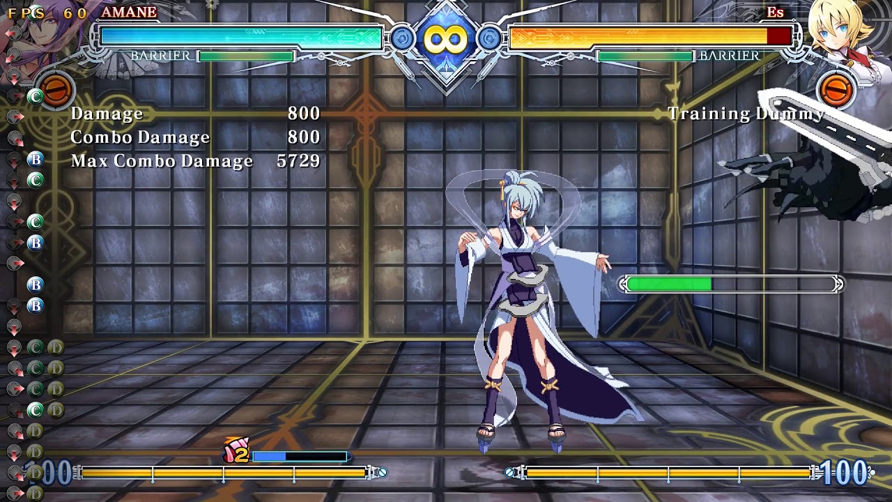 BBCF Amane 2B 3C 236C corner combos
