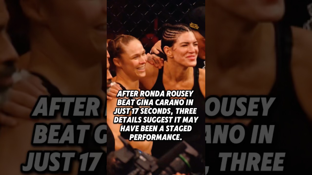 After Ronda Rousey beat Gina Carano in 17 seconds, three details suggest it was staged.#short #mma