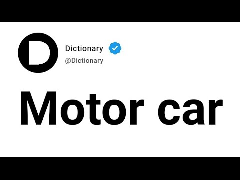 Motor car Meaning In English