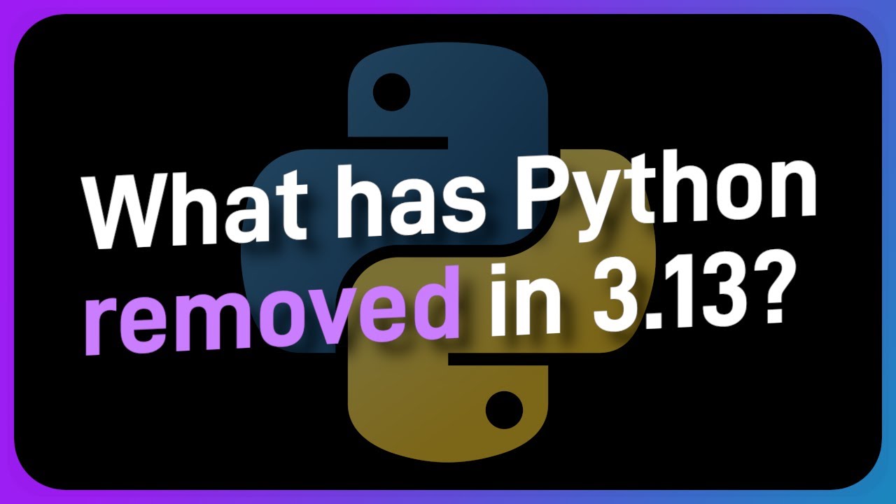 KEY PICKS from Python 3.13's removals and deprecations