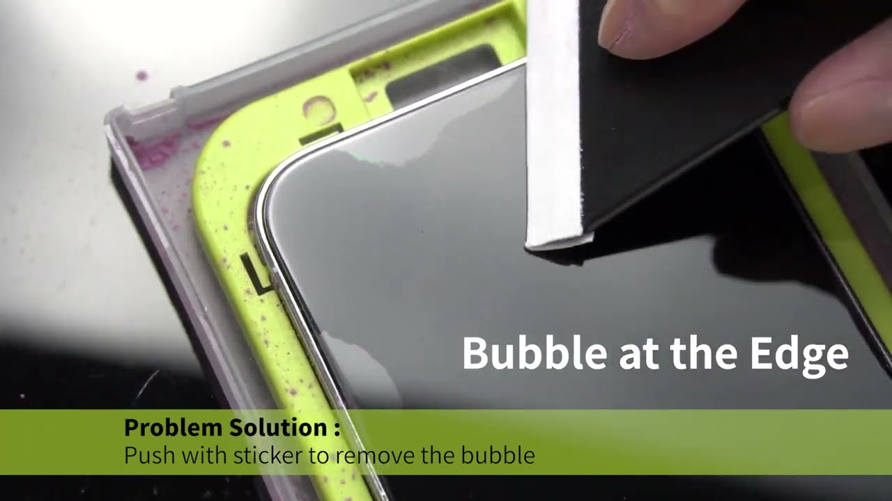How can I remove bubbles?  -WSKEN iPhone 14 Pro Max screen protector