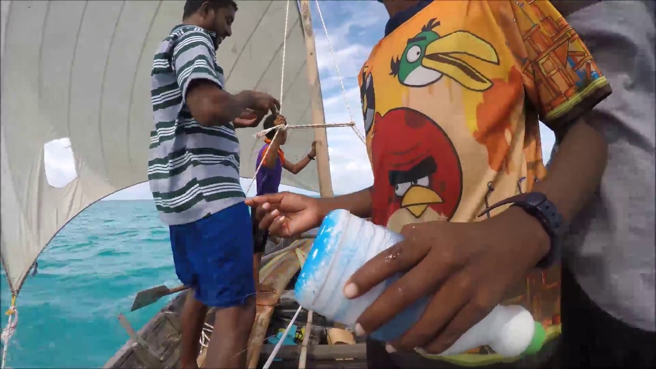 Sailing in Horsburgh Atoll