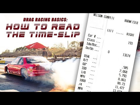 Beginners Drag Racing Tips (Part 2): How to Read Your Time Slip from the Drag Strip