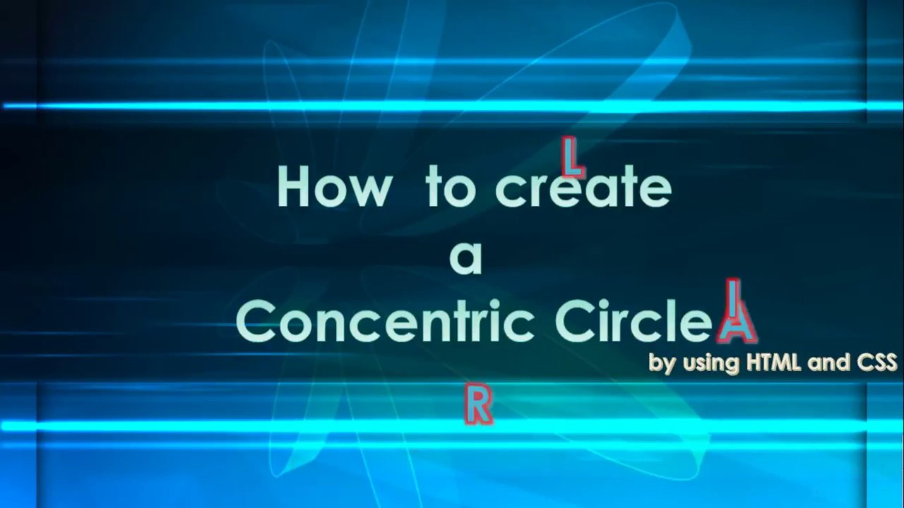 How to create a Concentric circles