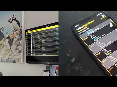 OnlineFlightBoard Dispatch Screen