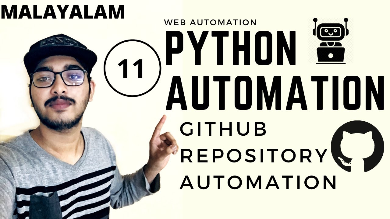 Python Malayalam | Part 11 : GitHub Automation using Python | Python Selenium Web Automation